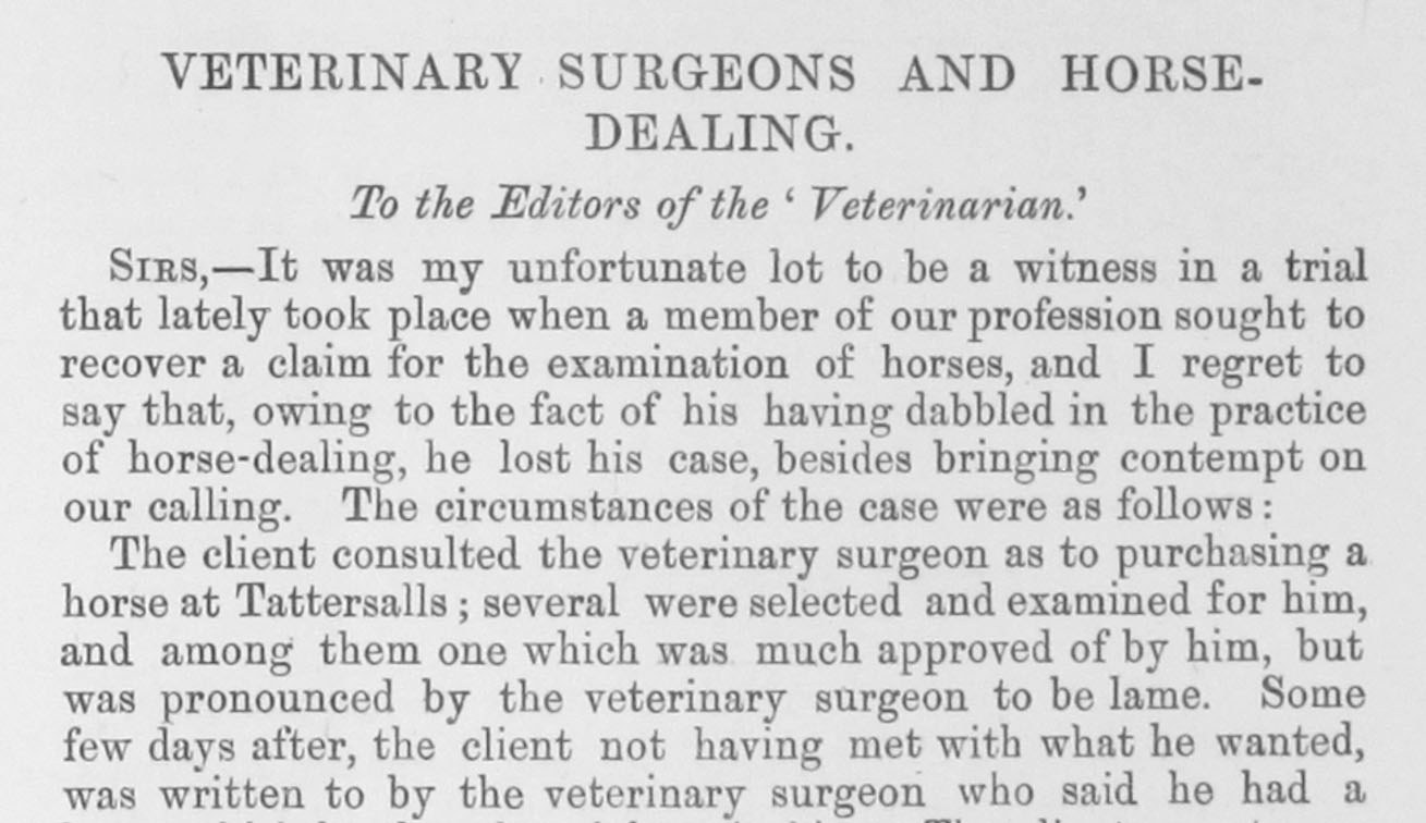 ‘The Veterinarian’ Vol 50 Issue 12 – December 1877 - RCVS Vet History