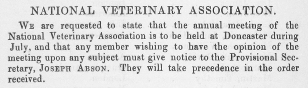 ‘The Veterinarian’ Vol 64 Issue 4 – April 1891 - RCVS Vet History