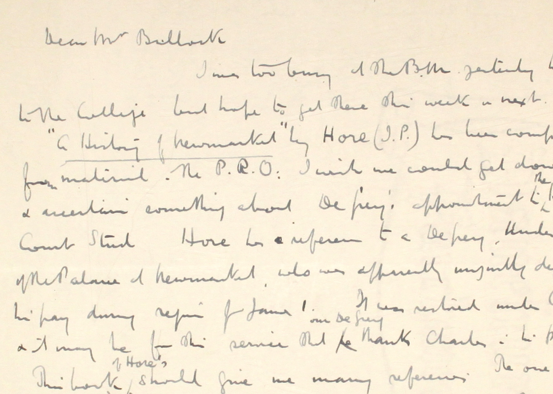 14 - Letter to Fred Bullock from Frederick Smith, 20 May 1917 - RCVS ...