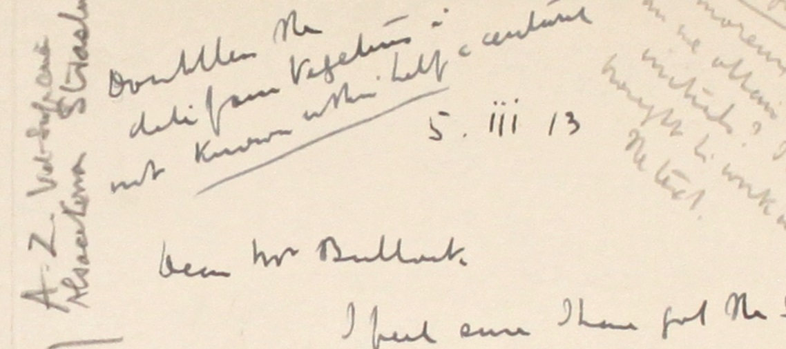 17 – Letter to Fred Bullock from Frederick Smith, 5 Mar 1913 - RCVS Vet ...