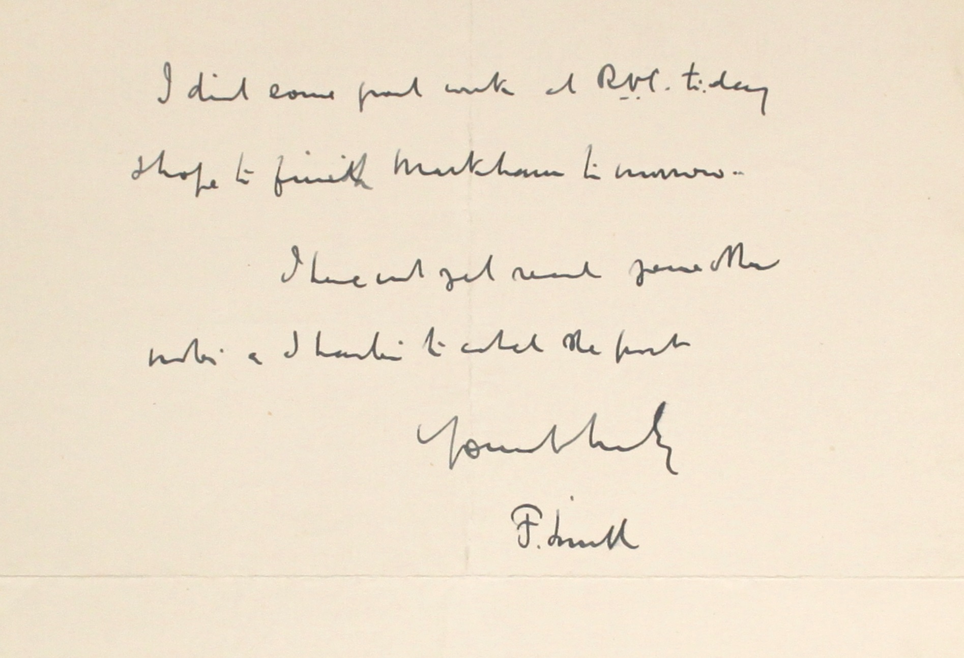70 - Letter to Fred Bullock from Frederick Smith, 23 Jun [1913] - RCVS ...