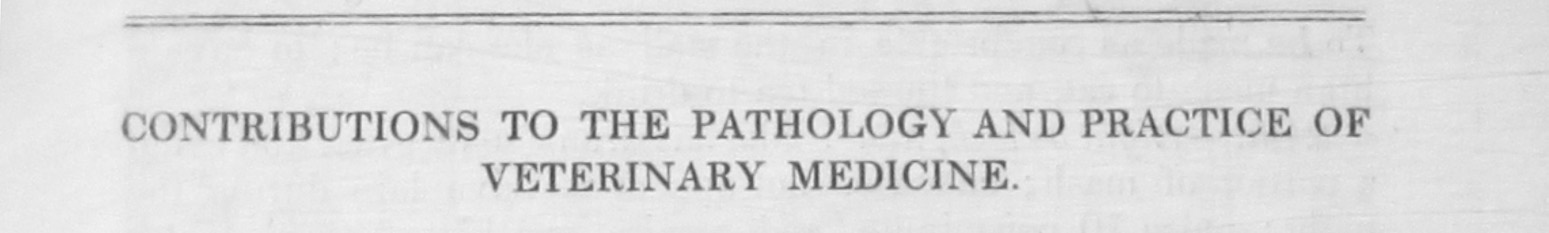 ‘The Veterinarian’ Vol 22 Issue 4 – April 1849 - RCVS Vet History