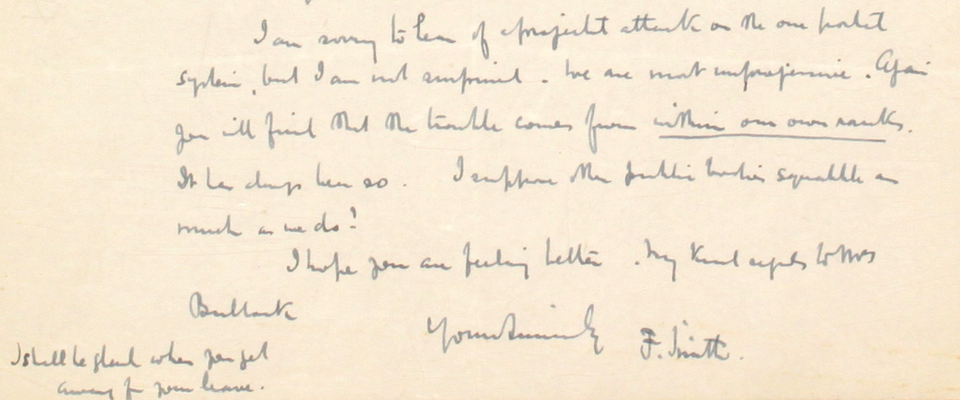 39 – Letter to Fred Bullock from Frederick Smith, 14 Jun 1920 - RCVS ...
