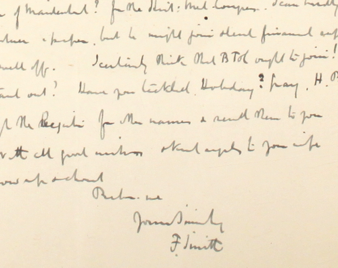 1 – Letter to Fred Bullock from Frederick Smith, 9 Jan 1922 - RCVS Vet ...
